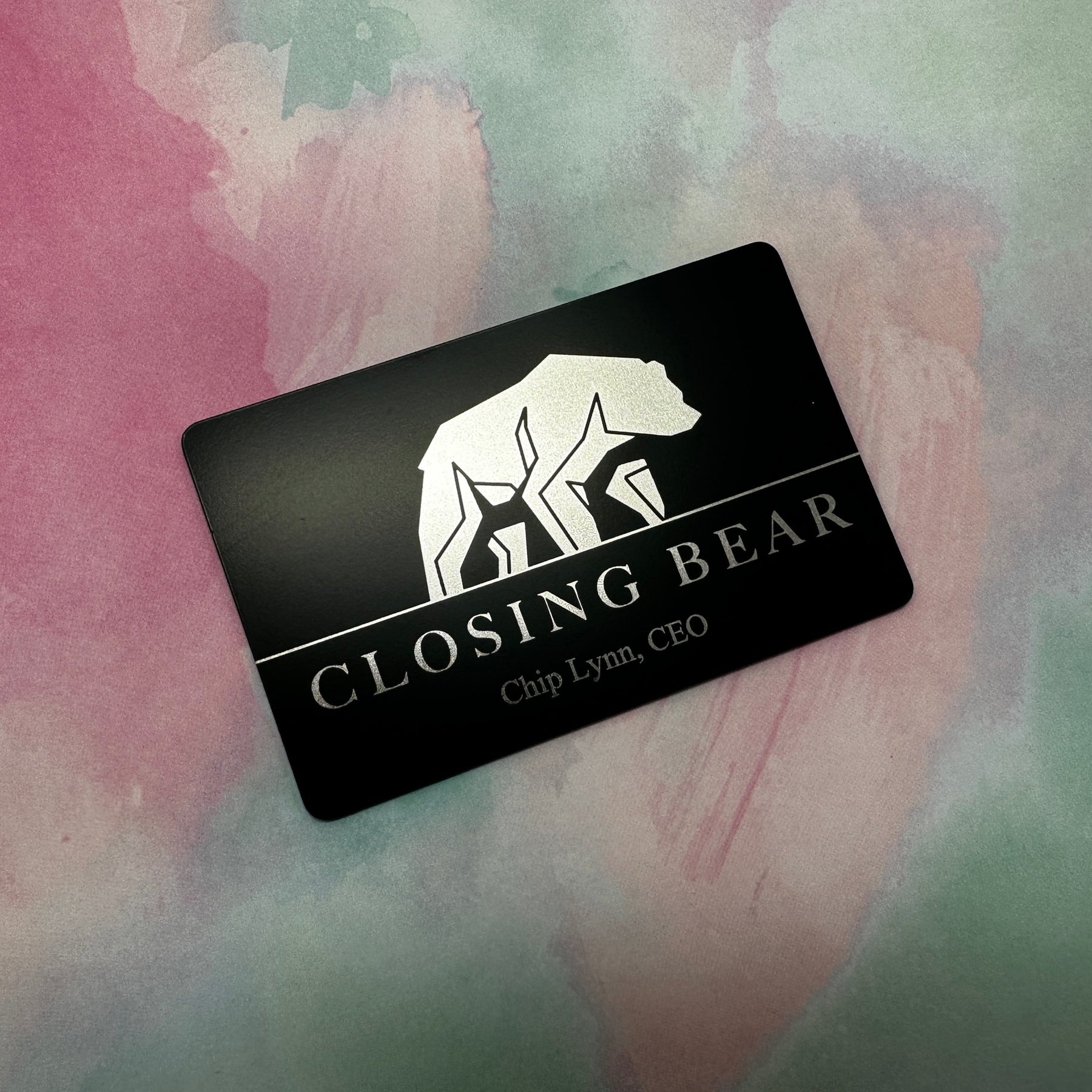 Black Steel Tap Digital Business Card | Custom Made | Free Shipping