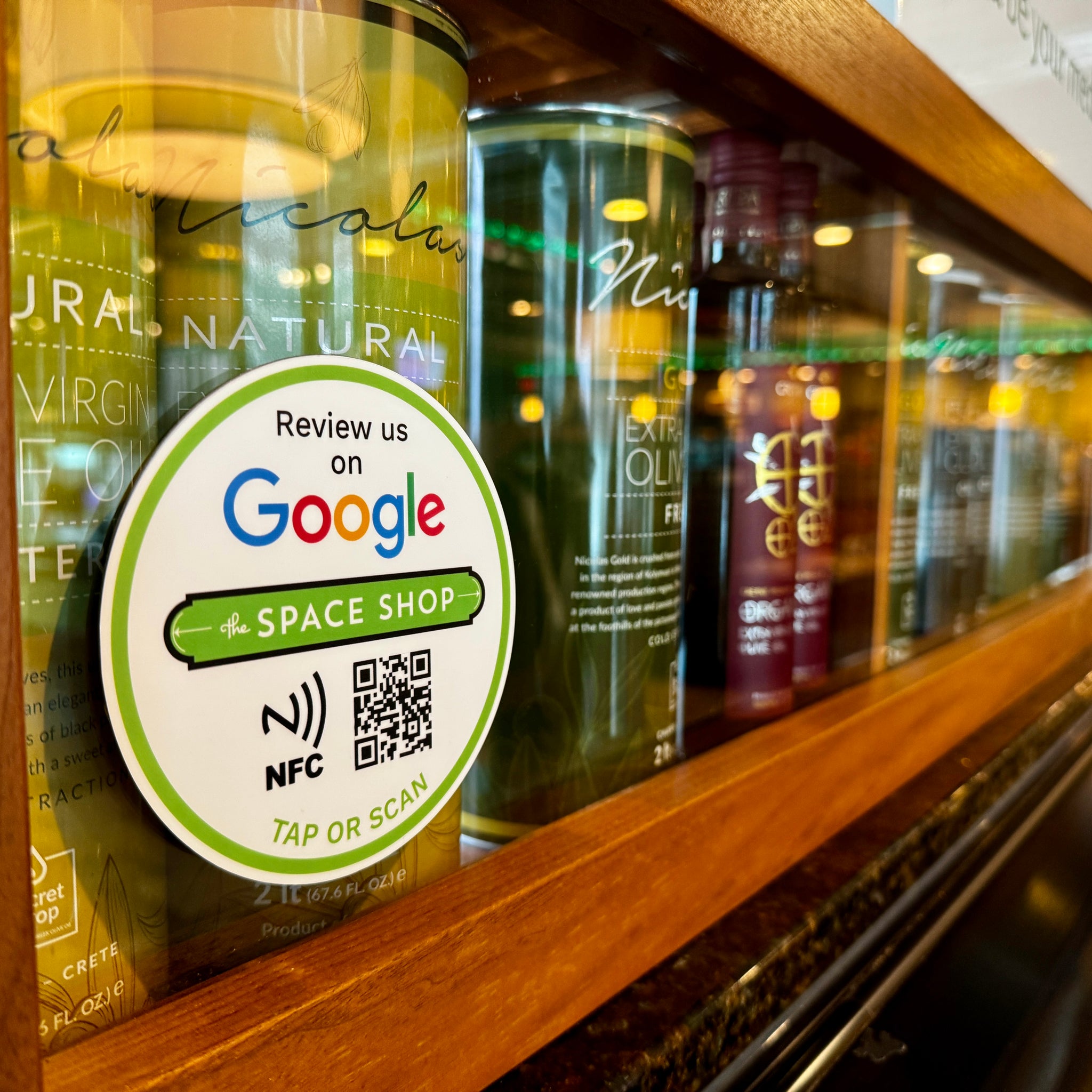 Tap Tag Counter NFC Sign | Large Tap Sign | Sticky NFC Signs