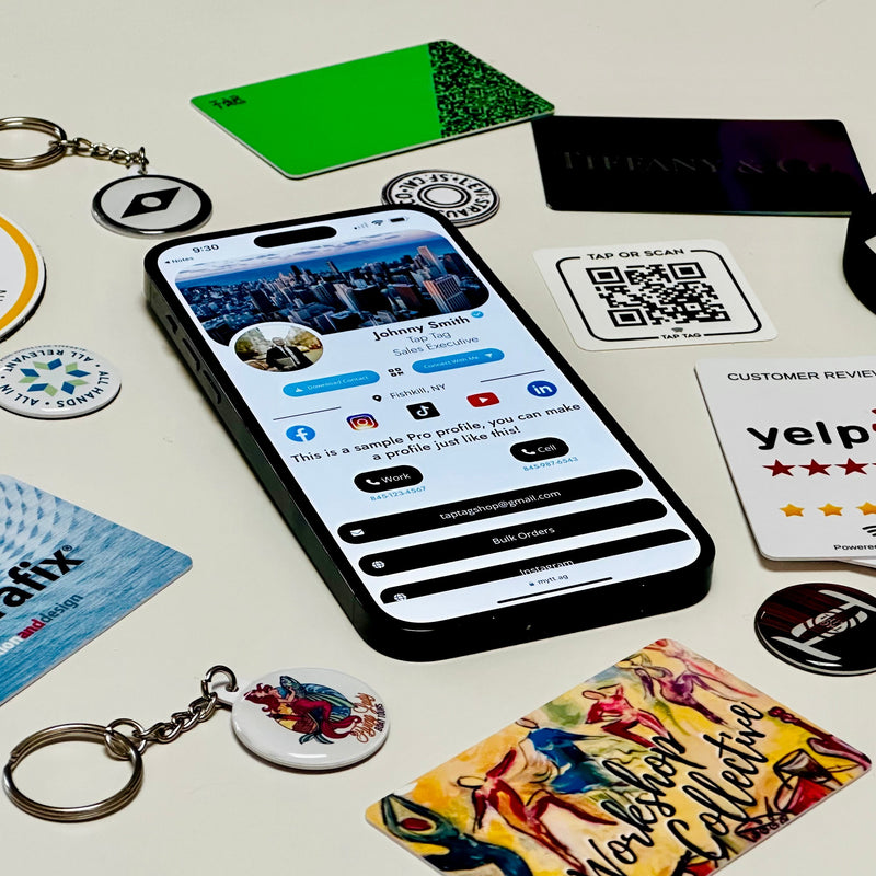 Custom Logo NFC Tags | NFC Business Cards | Free Shipping