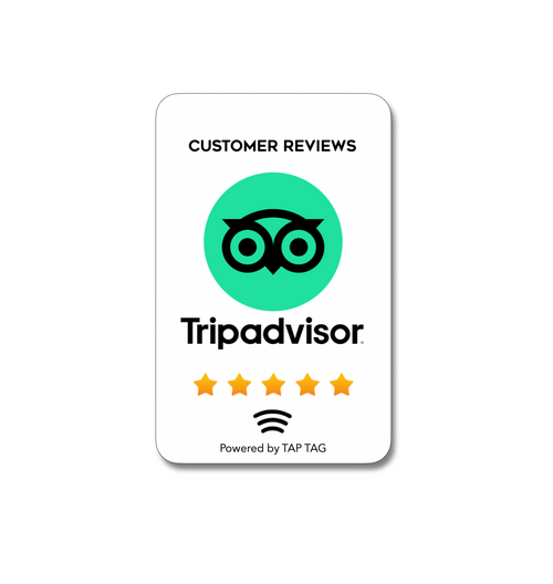 Tap Tag Review Card with QR | Google, Trustpilot, TripAdvisor Reviews