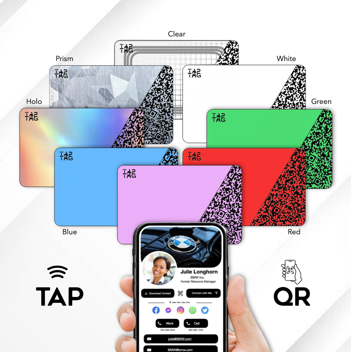 Tap Tag Starter NFC Card | Tap Business Cards with QR Code