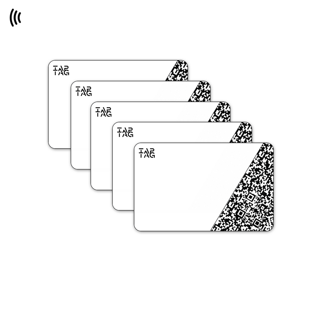 Tap Tag Classic Card Bundle | Affordable NFC Business Cards w/ QR Code