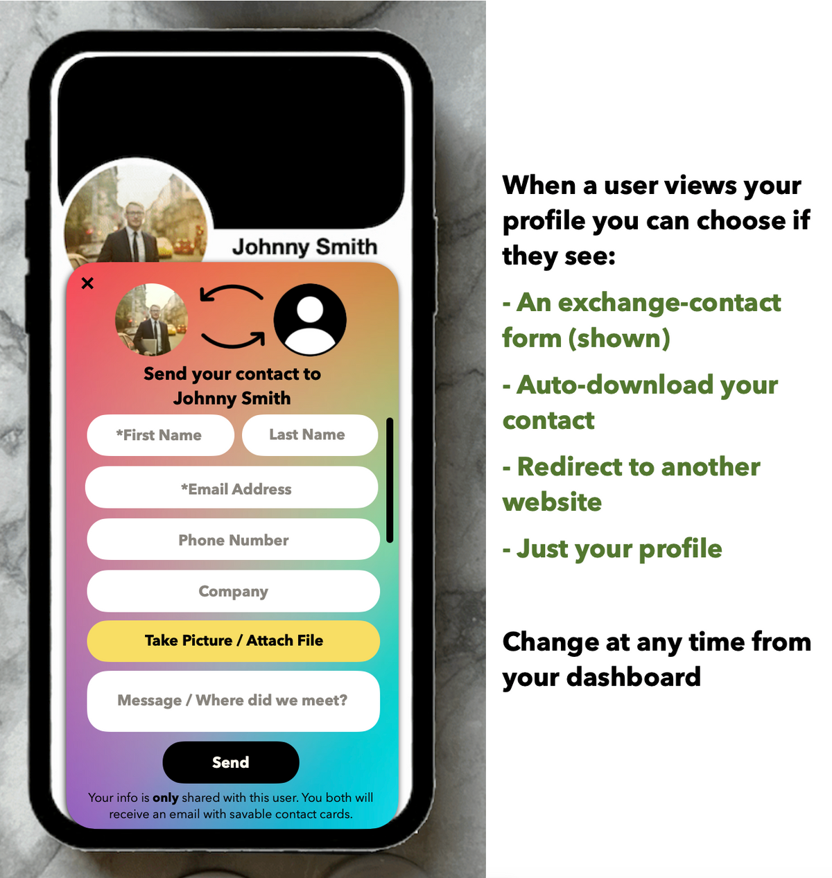 Vcard Management Software | Add Contact Download to NFC Tag | Tap Tag