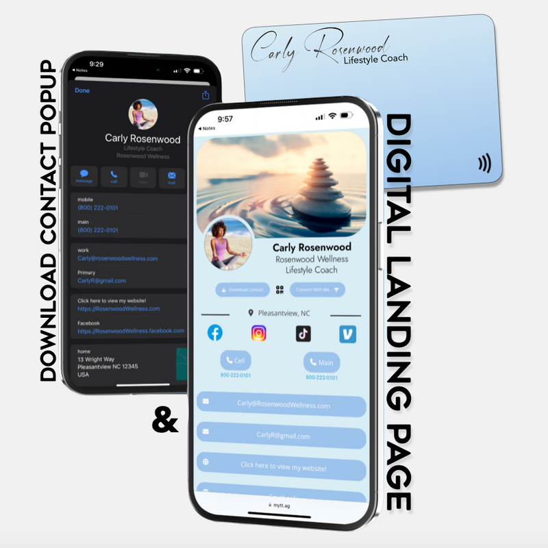 Tap Tag Digital Business Card Setup