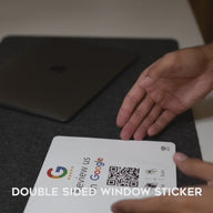 Tap Google Review Window Sticker | Printed on Both Sides | Get Reviews