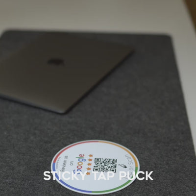 Tap Google Review Sign | Tap Tag | Sticky Counter Storefront Plates