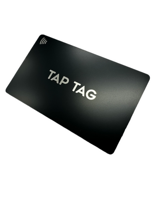 Tap Tag Classic Metal Tap Card | Tap Business Card with QR Code