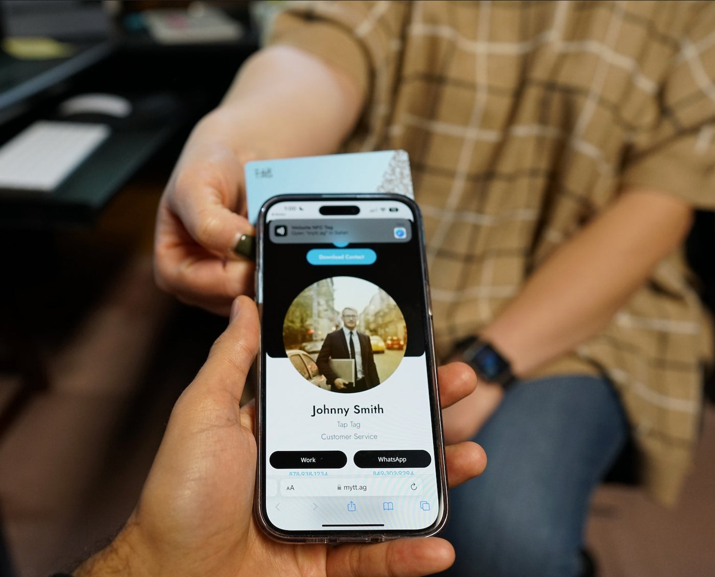 Tap Tag Starter NFC Card | Tap Business Cards with QR Code